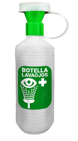 Botella Lavaojos Individual de 500 ml | Empresa Demo
